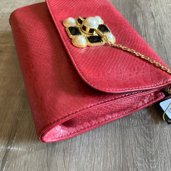 bebe | Bags | Bebe Marjie Crossbody Purse Clutch Red | Poshmark